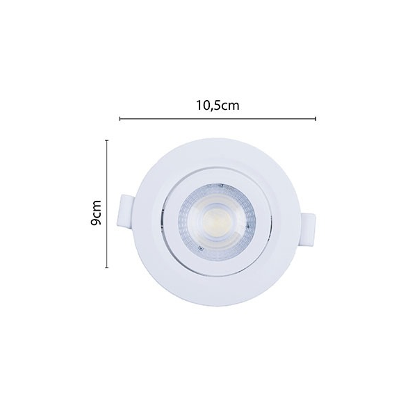 Spot LED Redondo Embutir 5W Bivolt Nordecor