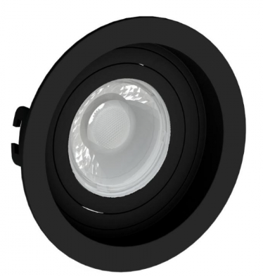 Spot Embutido Redondo PAR20 Recuado Save Energy Preto